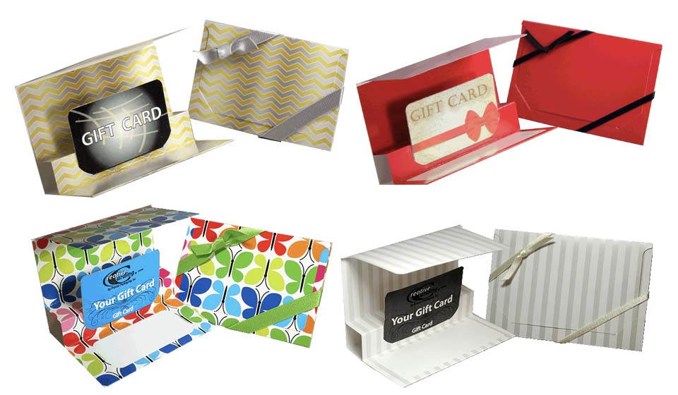 Stock Gift Card Folders - Boxes | Branding Your Image With Packaging.